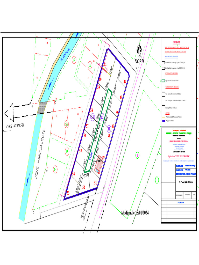 00 PLAN DE MASSE-Model | PDF