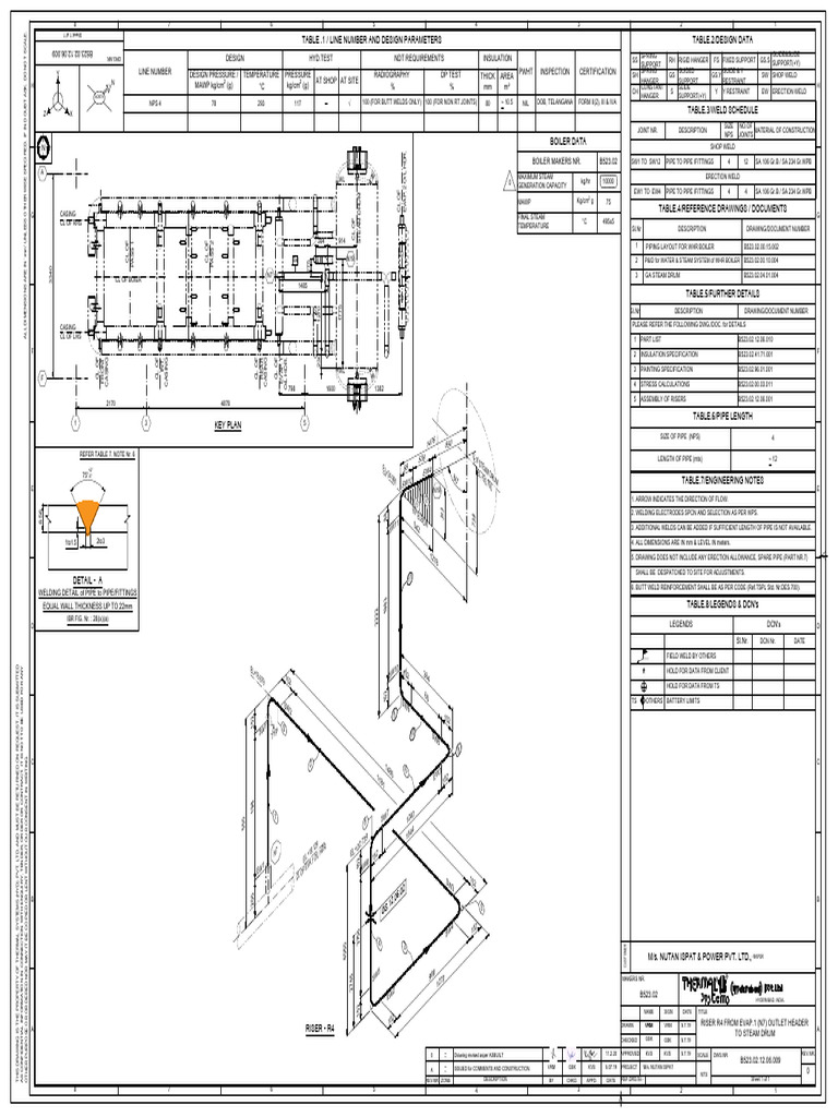 B523.02.12.06.009 - 0 - Riser R4 From Evap.1 (N7) Outlet Header To ...