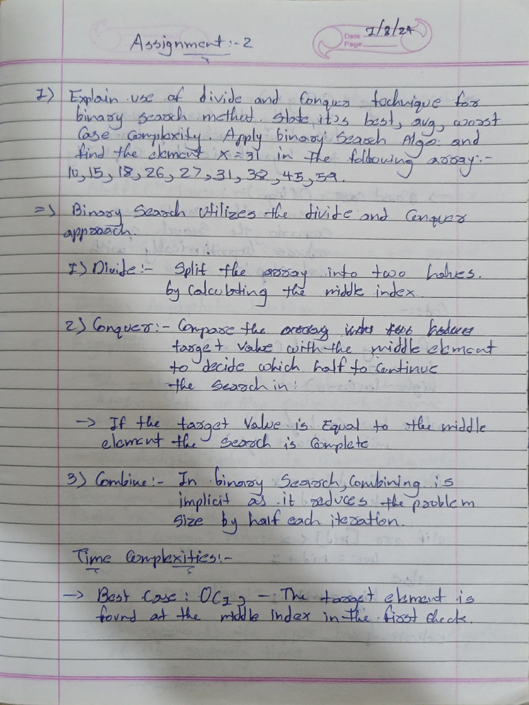 DAA Assignment 2 | PDF