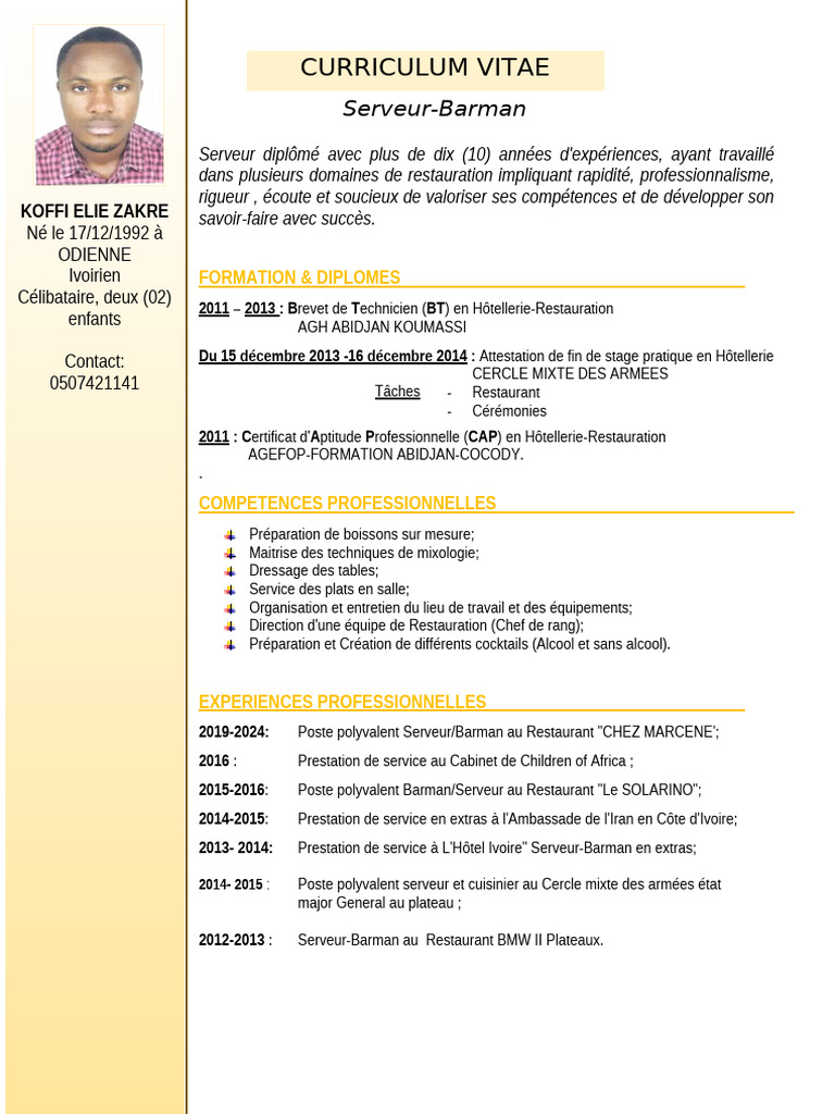 CV Elie 2 | PDF