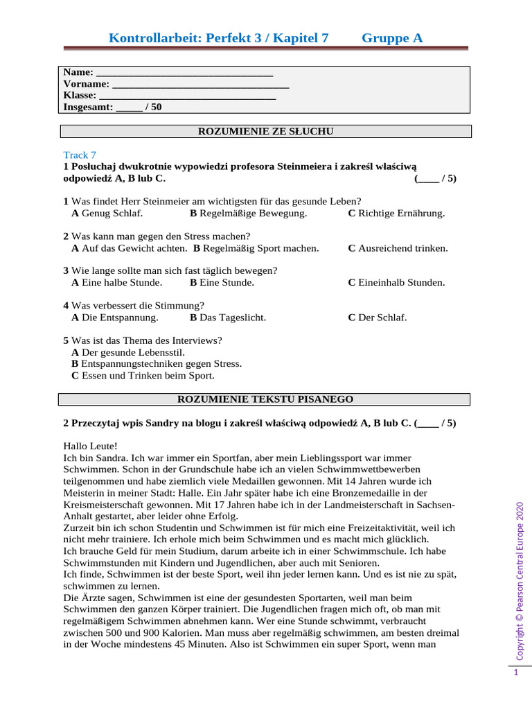 P3 Kapitel 7 Test A | PDF