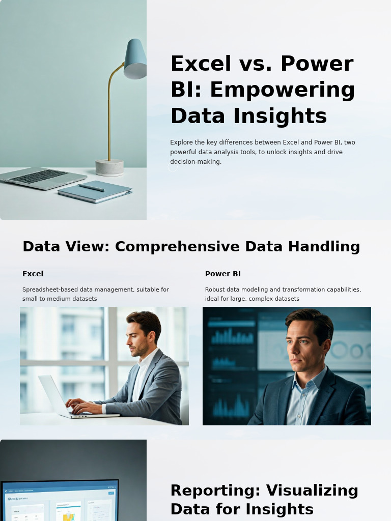 Excel Vs Power BI Empowering Data Insights | PDF