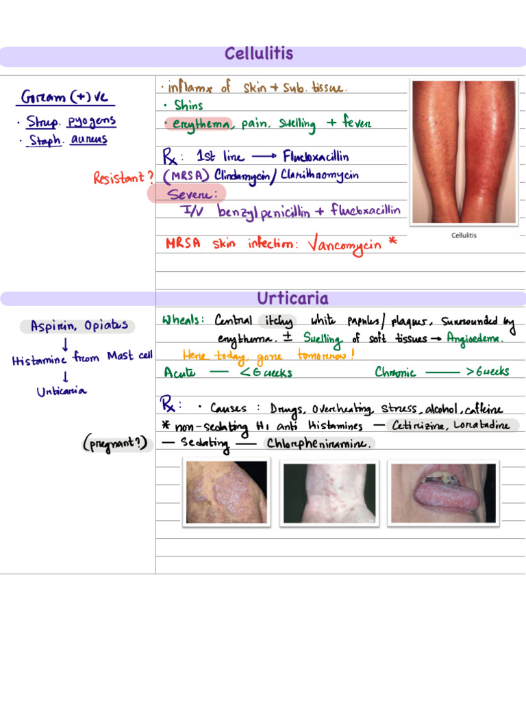 Dermatology Notes by Ramisha | PDF | Dermatitis | Psoriasis