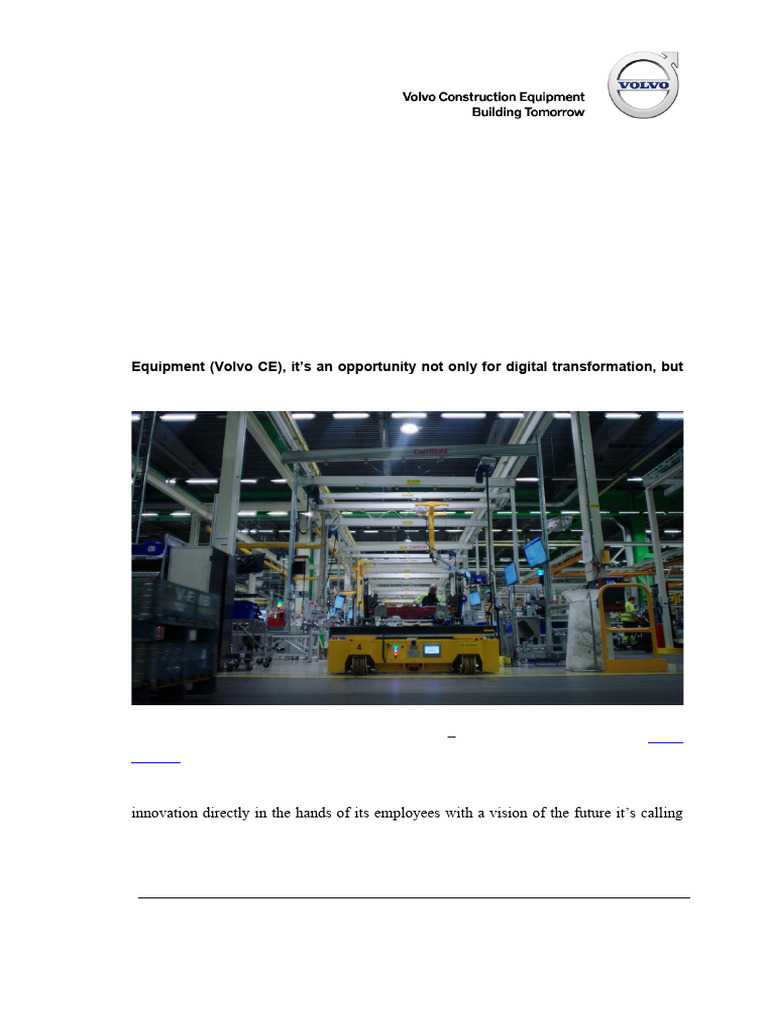 Volvo Ce Press Release Volvo Ce Delivers Its Vision of The Factory 4 ...