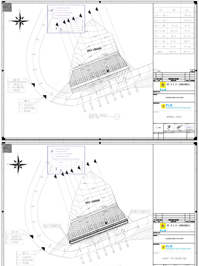 Drawing STA 7+300 (EN 23 Juli 2024) | PDF