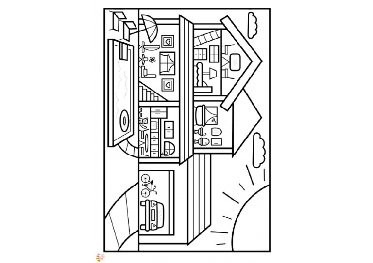 Https Gbcoloring - Com Wp-Content Uploads 2023 04 Inside-House-Coloring ...