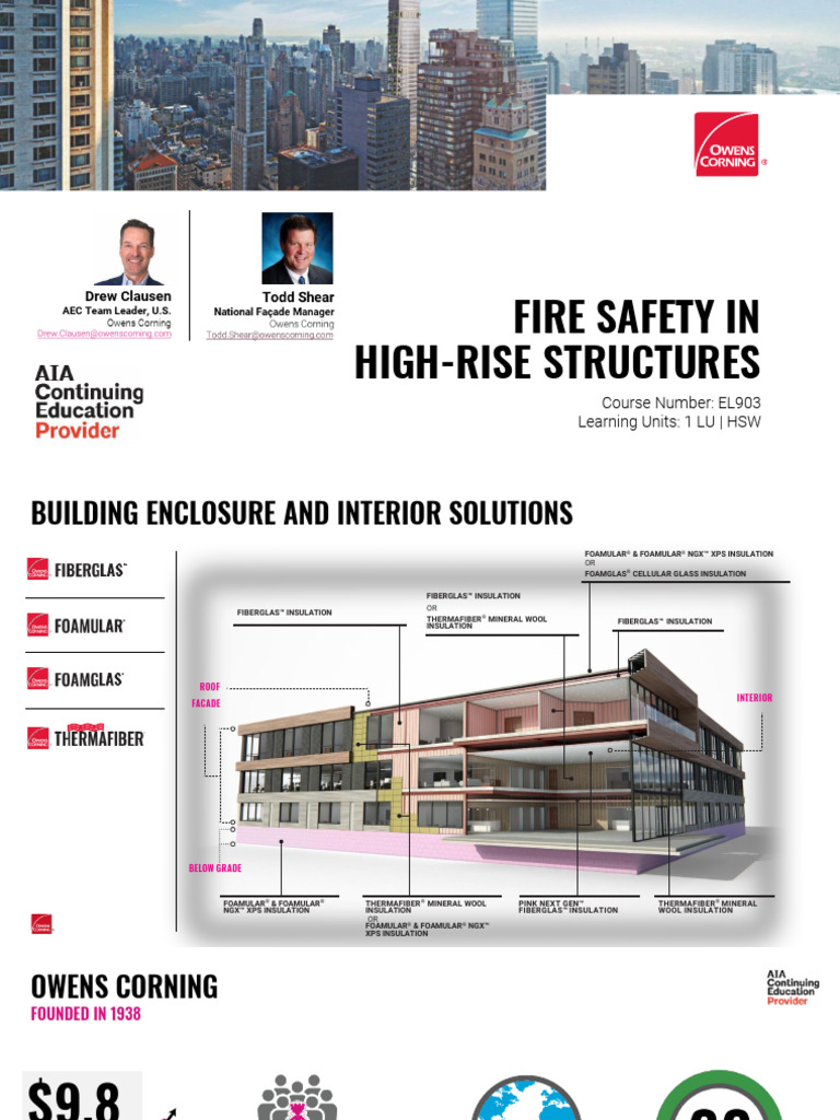 Fire Safety in High Rise Structures | PDF