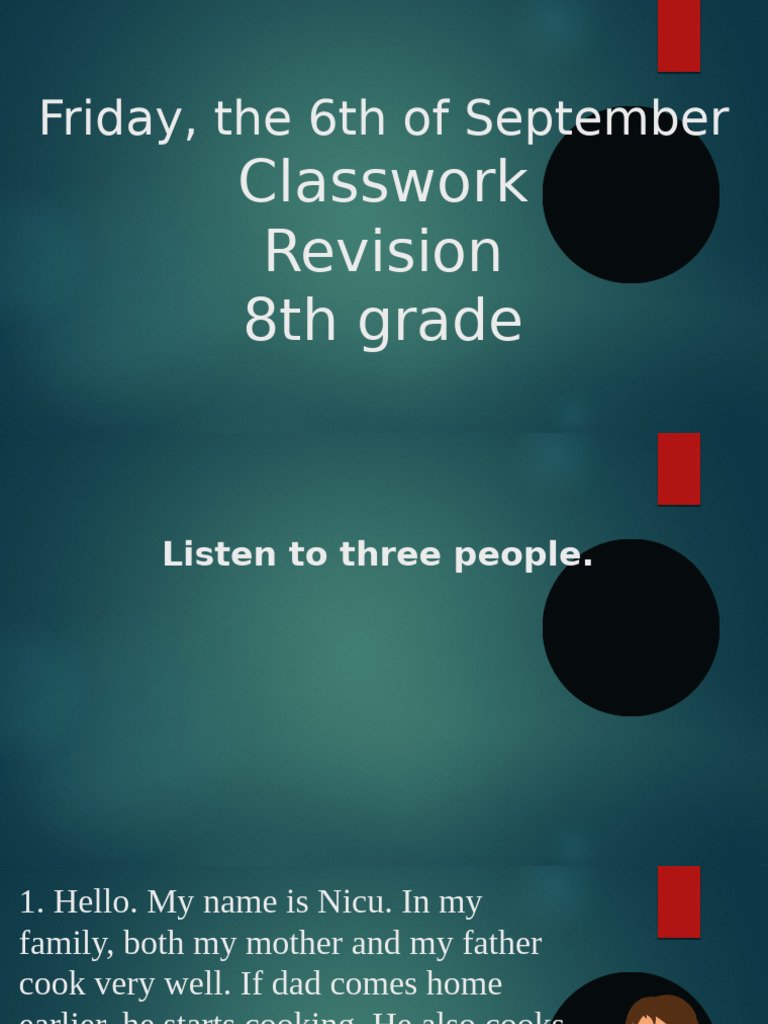 Friday, The 6th of September | PDF