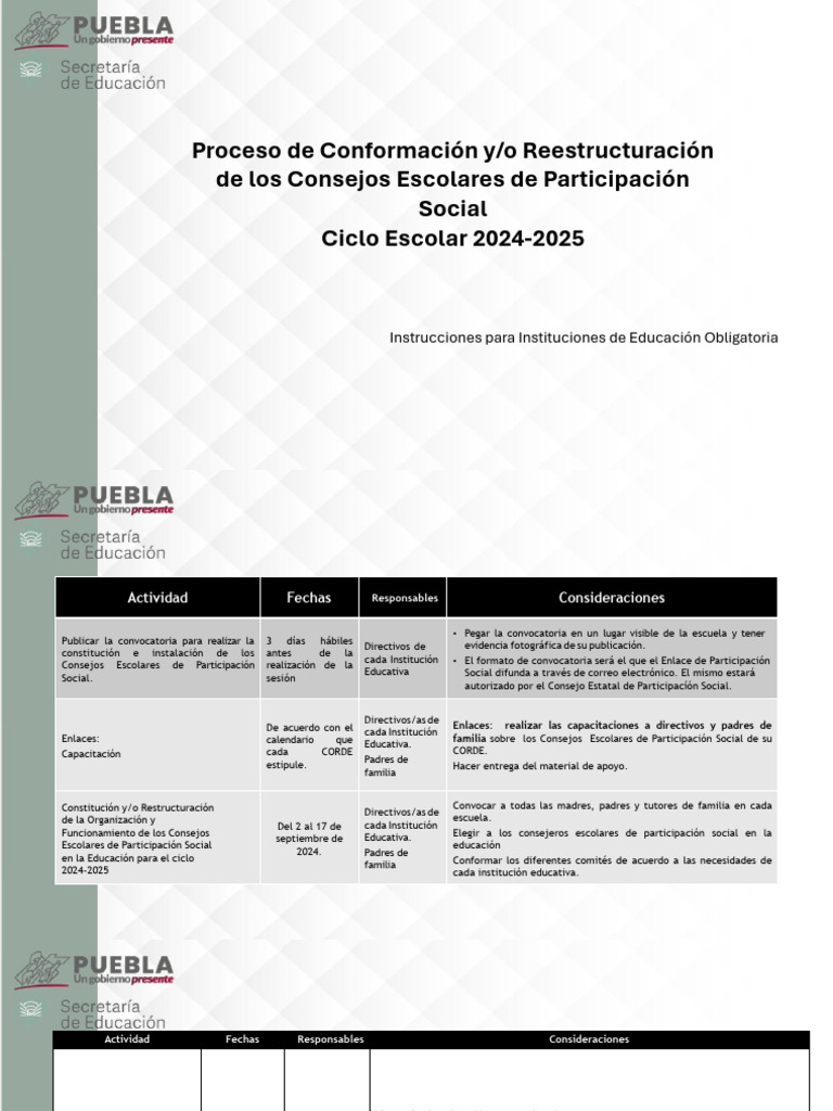 Criterios Conformación-Reestructuración CEPSE Educación Obligatoria ...