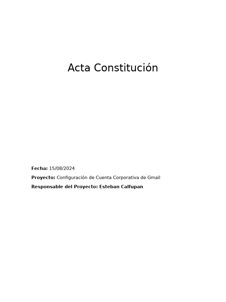 Acta 1 | PDF
