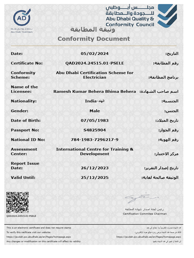 Certificate Ramesh Kumar | PDF