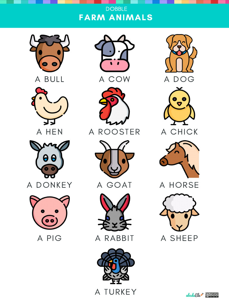 Dobble Farm Animals | PDF