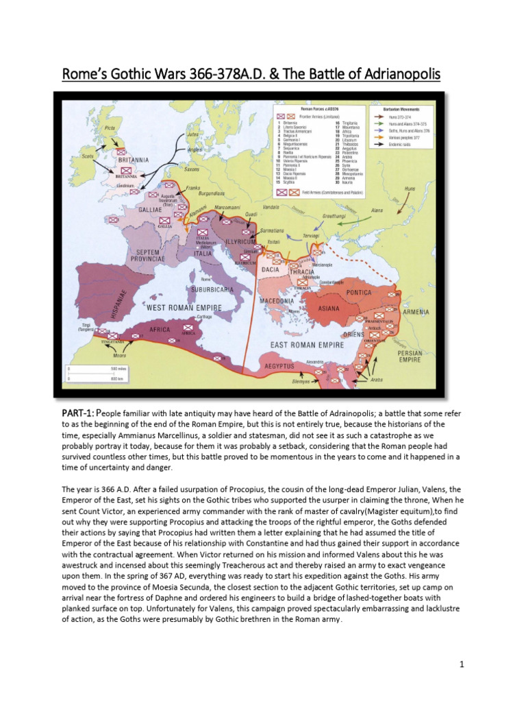 Romes Gothic Wars and The Battle of Adrianopolis A Battle That Changed ...