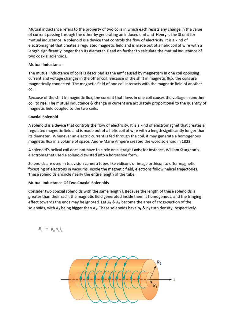 Mutual Inductance Final | PDF