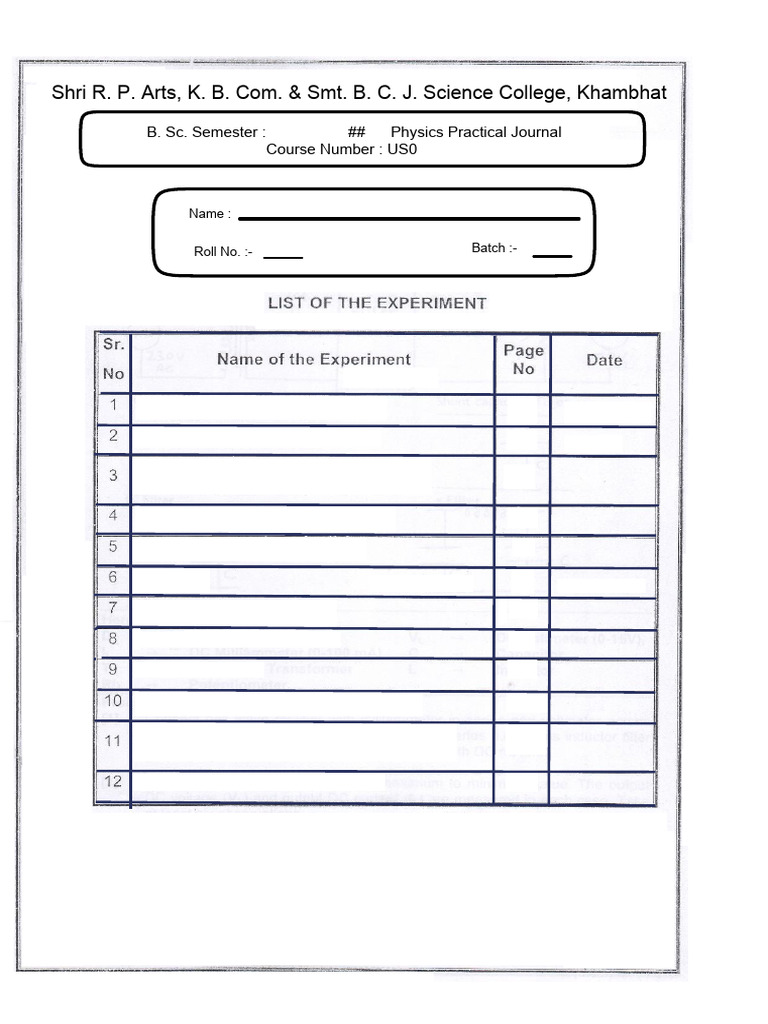 Index For Practical | PDF
