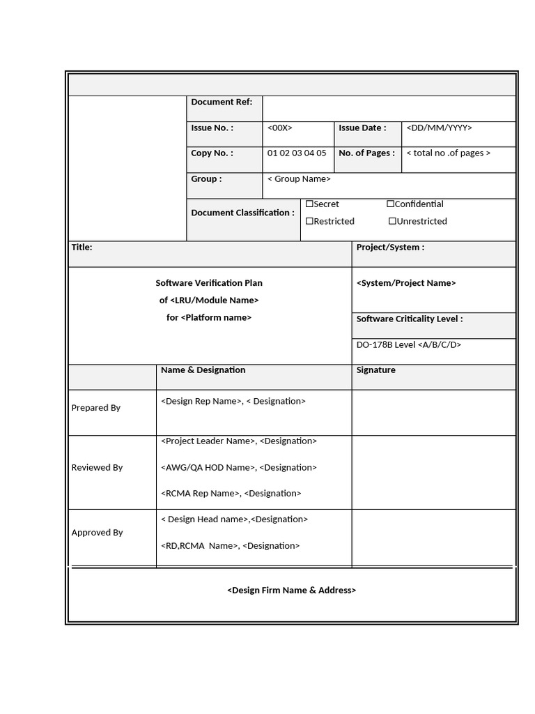 SVP Template | PDF