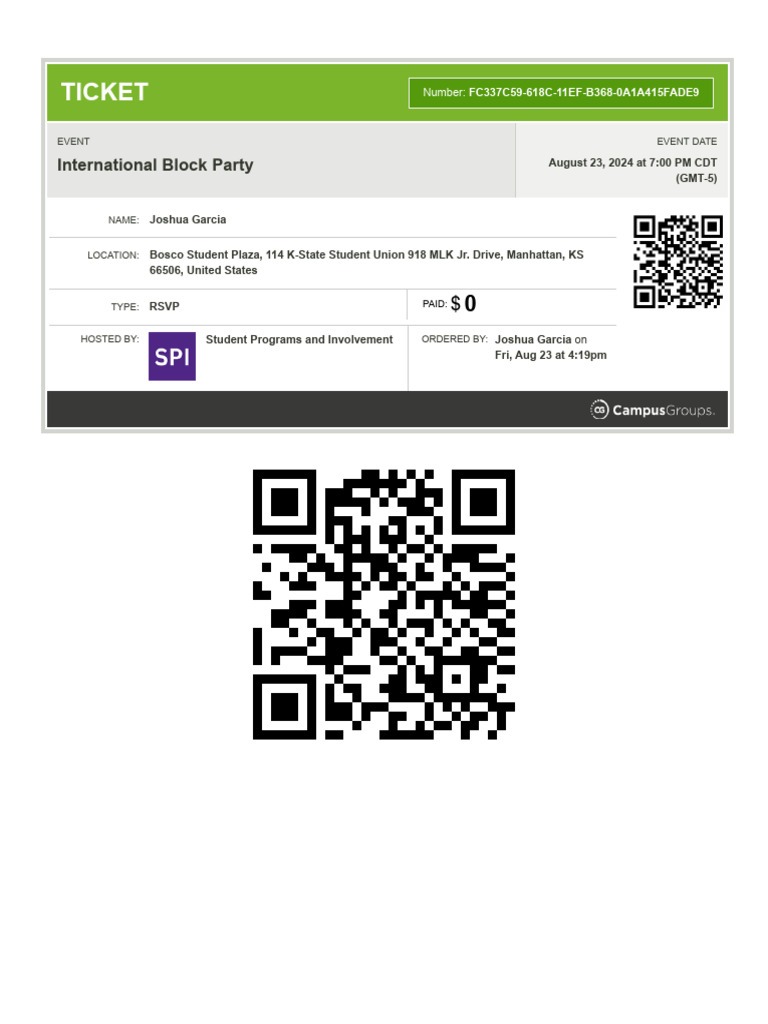 CampusGroups-student Receipt | PDF