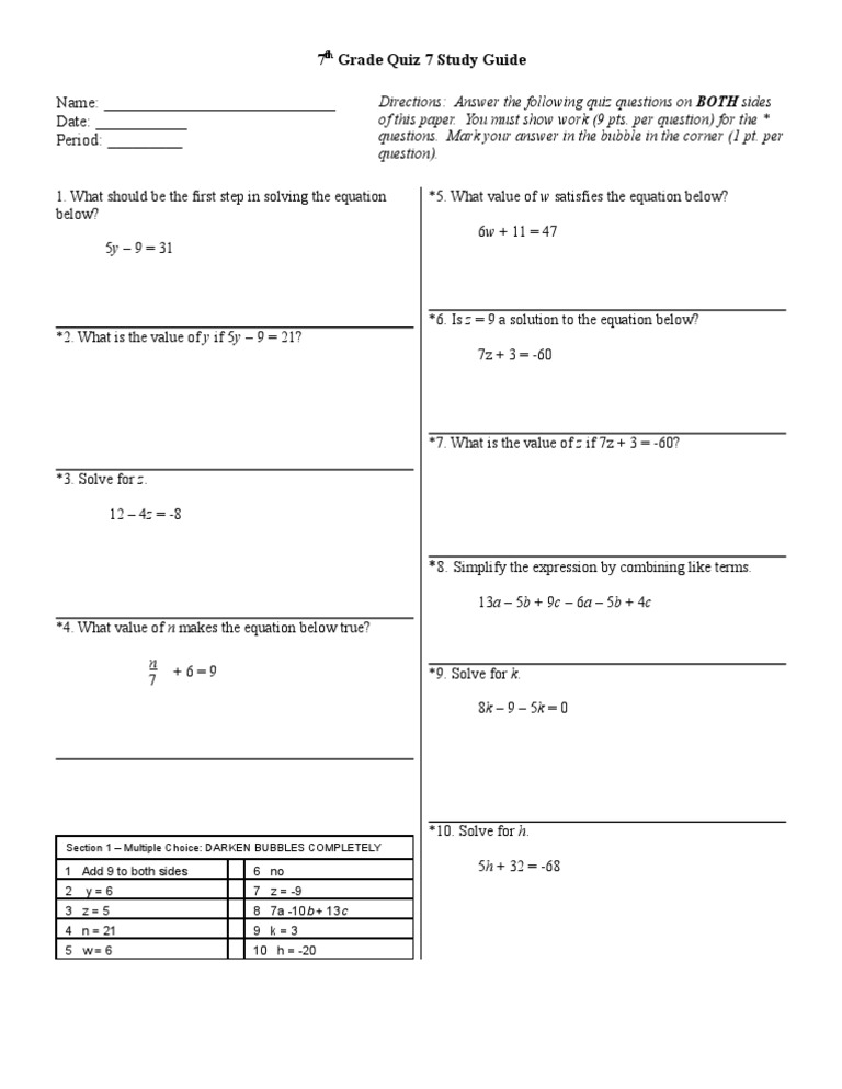 Quiz7 7b | PDF