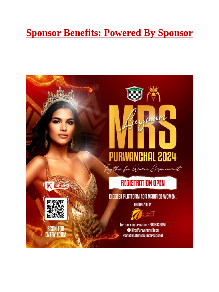 Sponsor Benefits | PDF