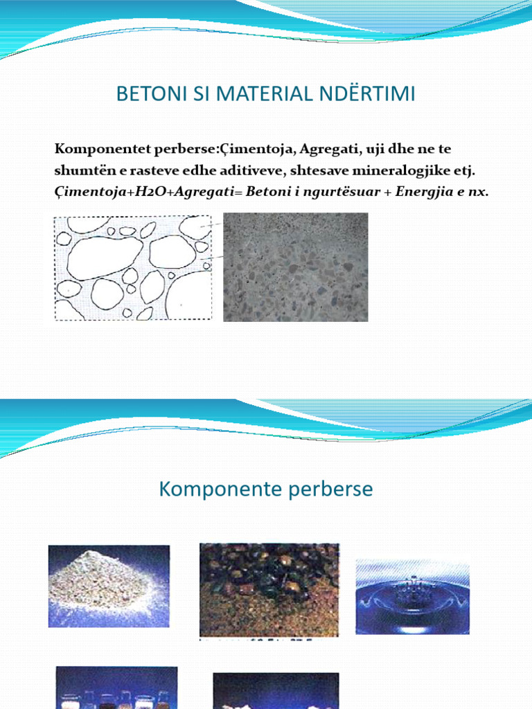 Materialet Ndertimore (A) - Ligjerata Dhe Prezentime-Pjesa IV | PDF