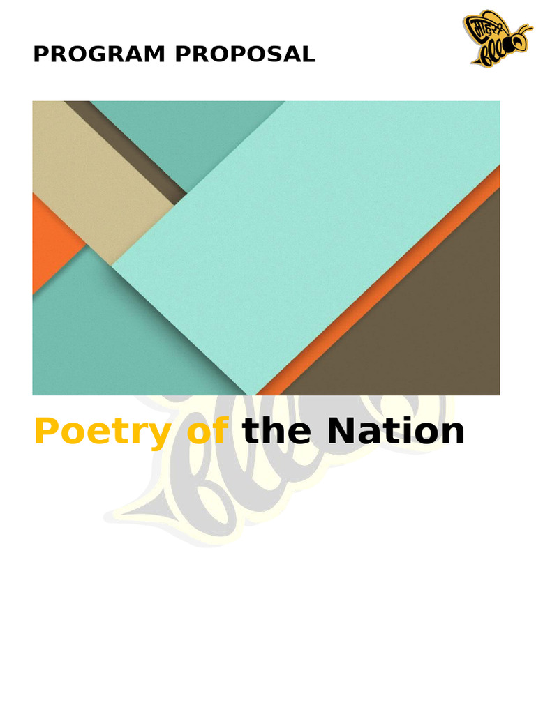Proposal of Poetry Competition | PDF