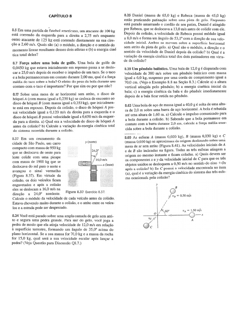 Lista 3 de Exercícios (Cap 8) | PDF