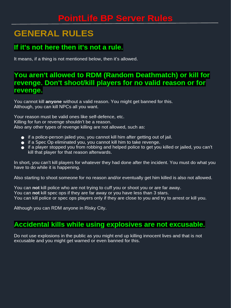 PL Ingame Rules Explained ENG | PDF