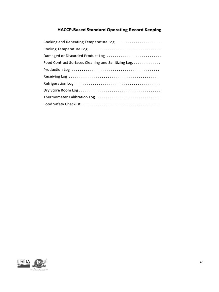 Forms HACCP | PDF