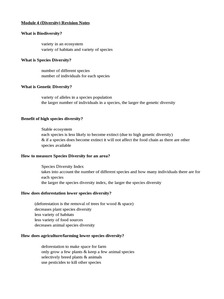 AQA Module 4 Revision Notes | PDF