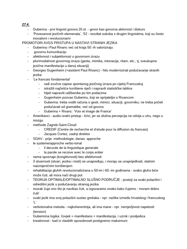 Kolokvij - Petar Guberina | PDF