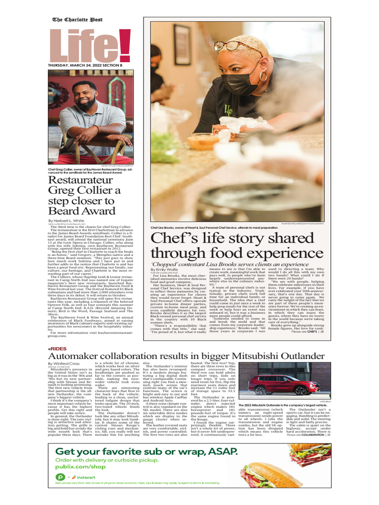 Restaurateur Greg Collier A Step Closer To Beard Award: Chef's Life ...