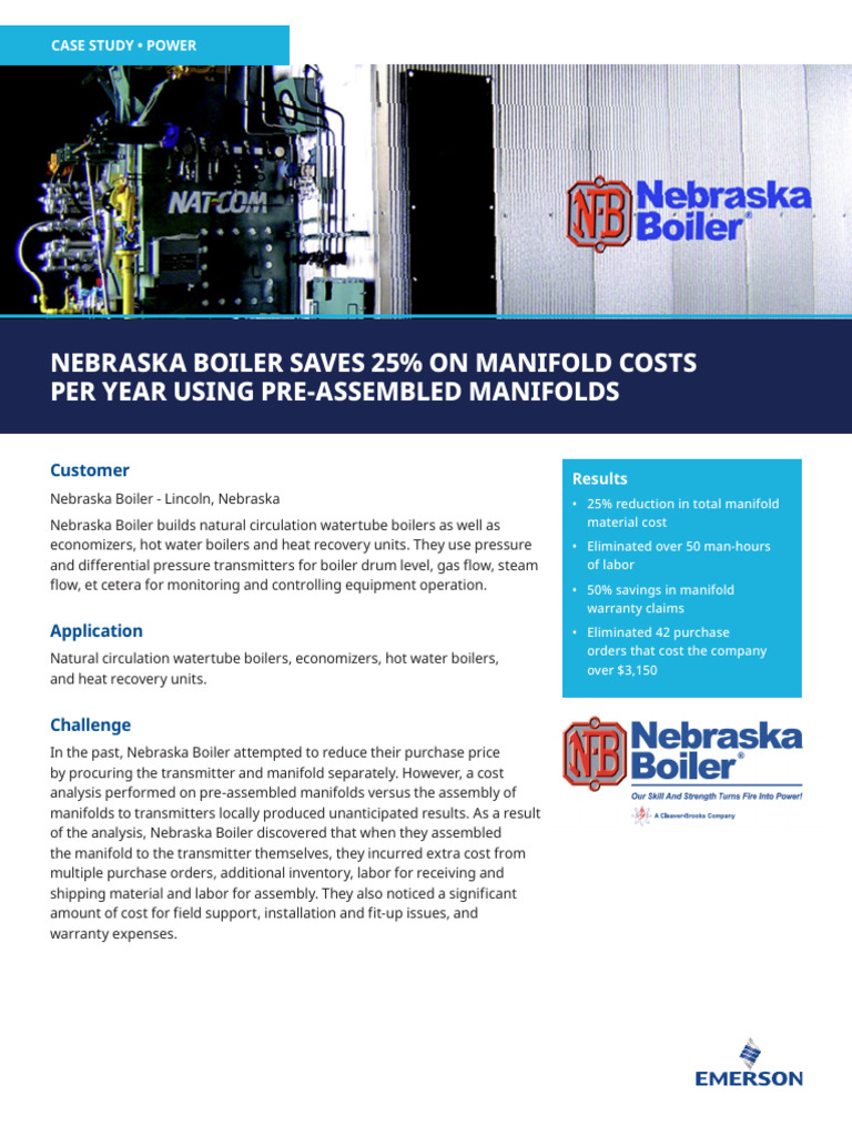 Case Study Nebraska Boiler Saves 25 On Manifold Costs Per Year Using Pre Assembled Manifolds en ...