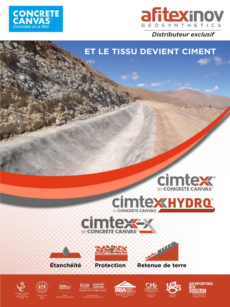 Découvrez Les Solutions CIMTEX by CONCRETE CANVAS Et AFITEXINOV | PDF