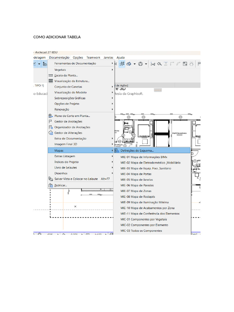 Como Criar Tabela No Archicad | PDF