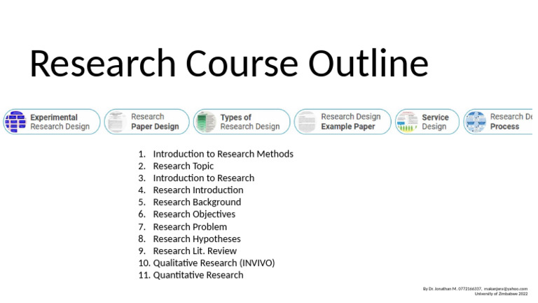 0 Research Course Outline | PDF