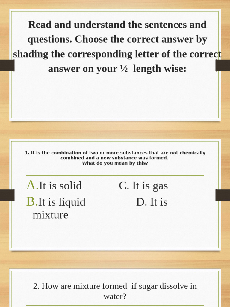 Science Quiz 2 | PDF