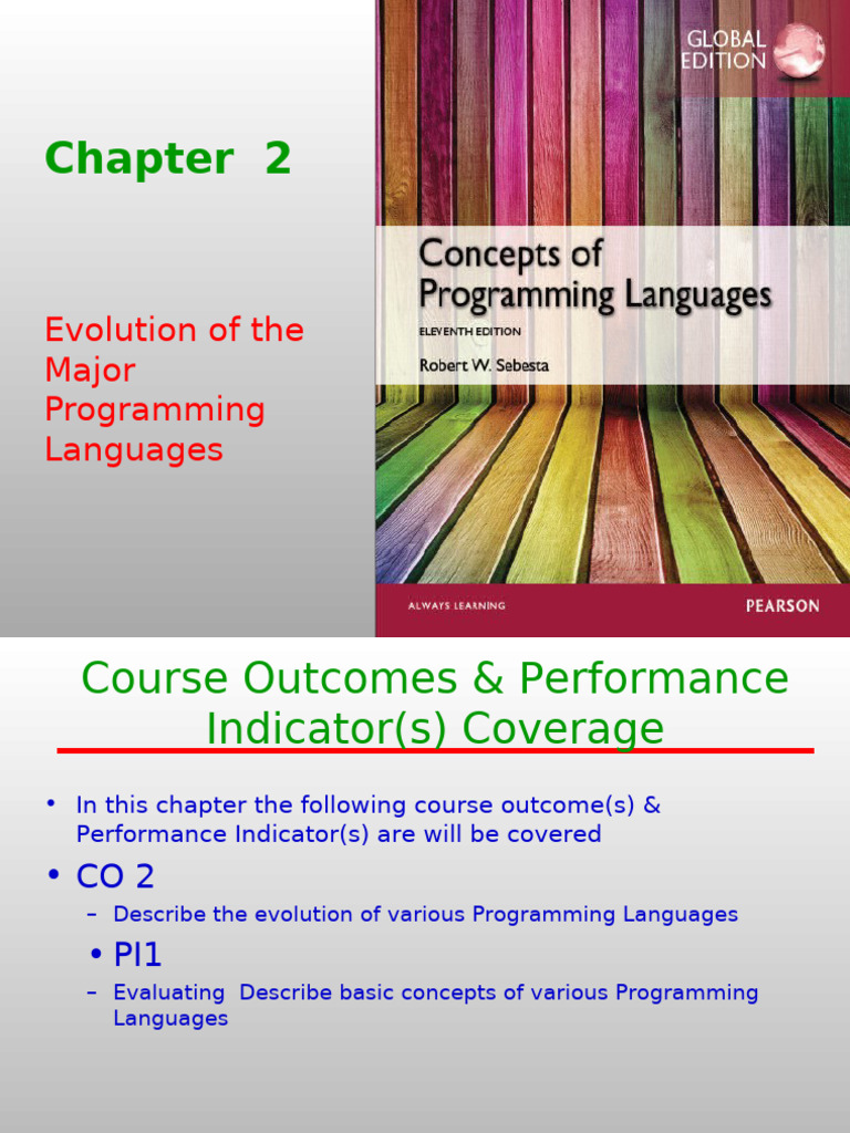 Evolution of The Major Programming Languages: ISBN 0-321-33025-0 | PDF