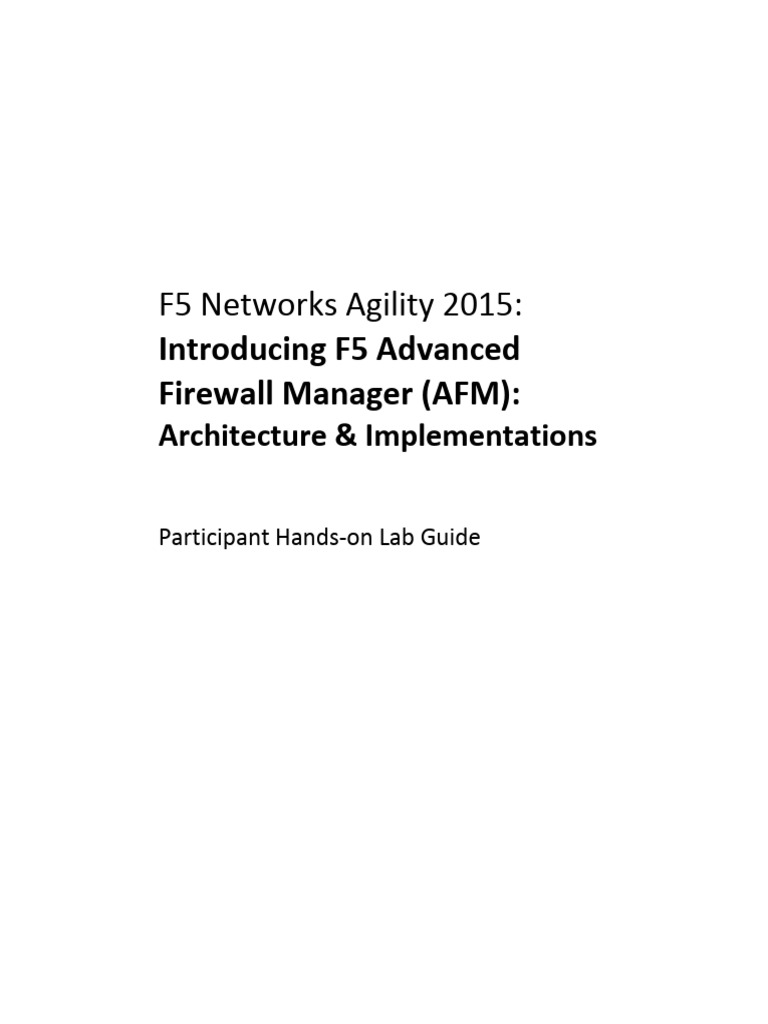 AFM 101 AGILITY 2015 LAB GUIDE - v2.1 | PDF