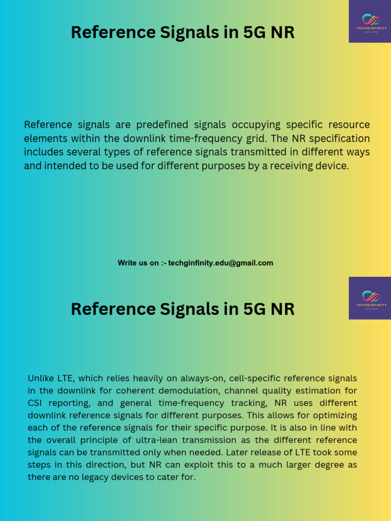 5G Reference Signals | PDF