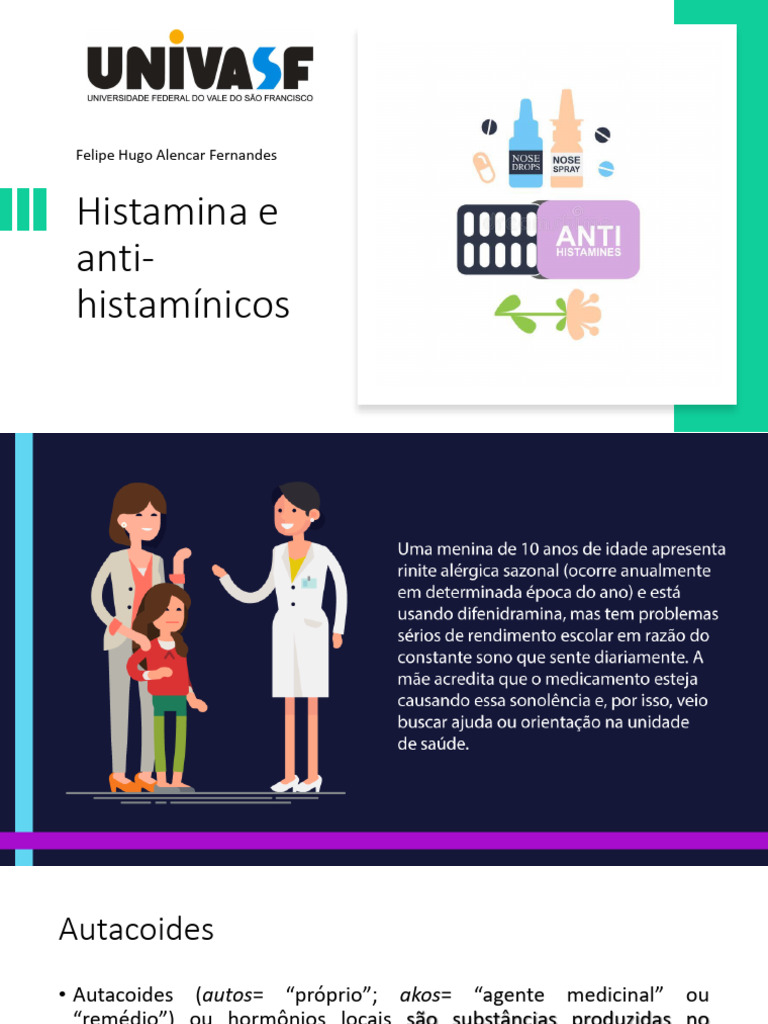 Aula - Histamina e Anti-Histamínicos | PDF