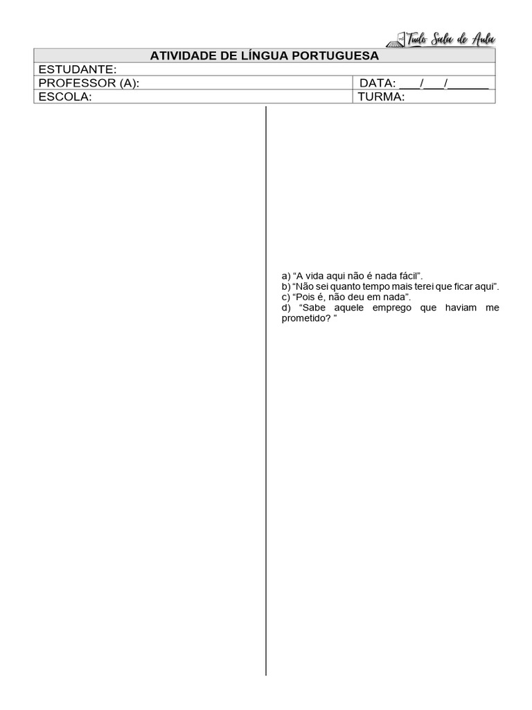 Textos Diversos - Tudo Sala de Aula | PDF