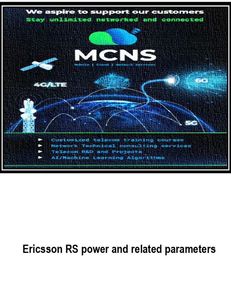 Ericsson CRS Power Configuration (MCNS Presentation) | PDF