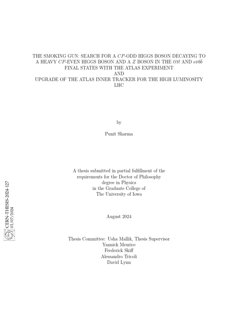 Cern Thesis 2024 127 | PDF