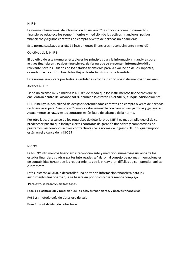 Niif 9 | PDF