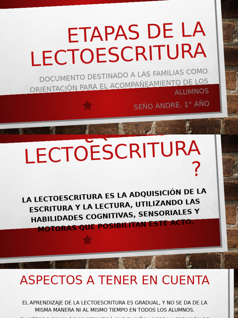 Etapas de La Lectoescritura | PDF | Alfabeto | Vocal