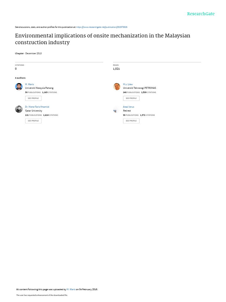 Environmental Issues Due To Mechanisation | PDF | N Ox | Business