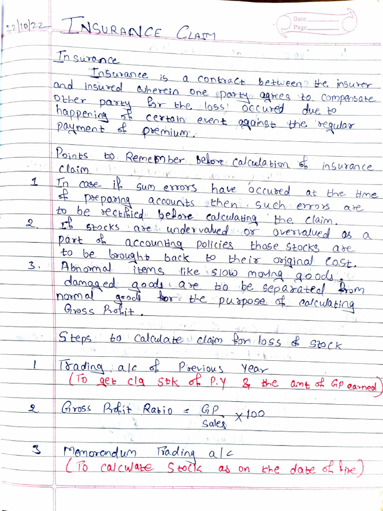 Fire Insurance Claims | PDF