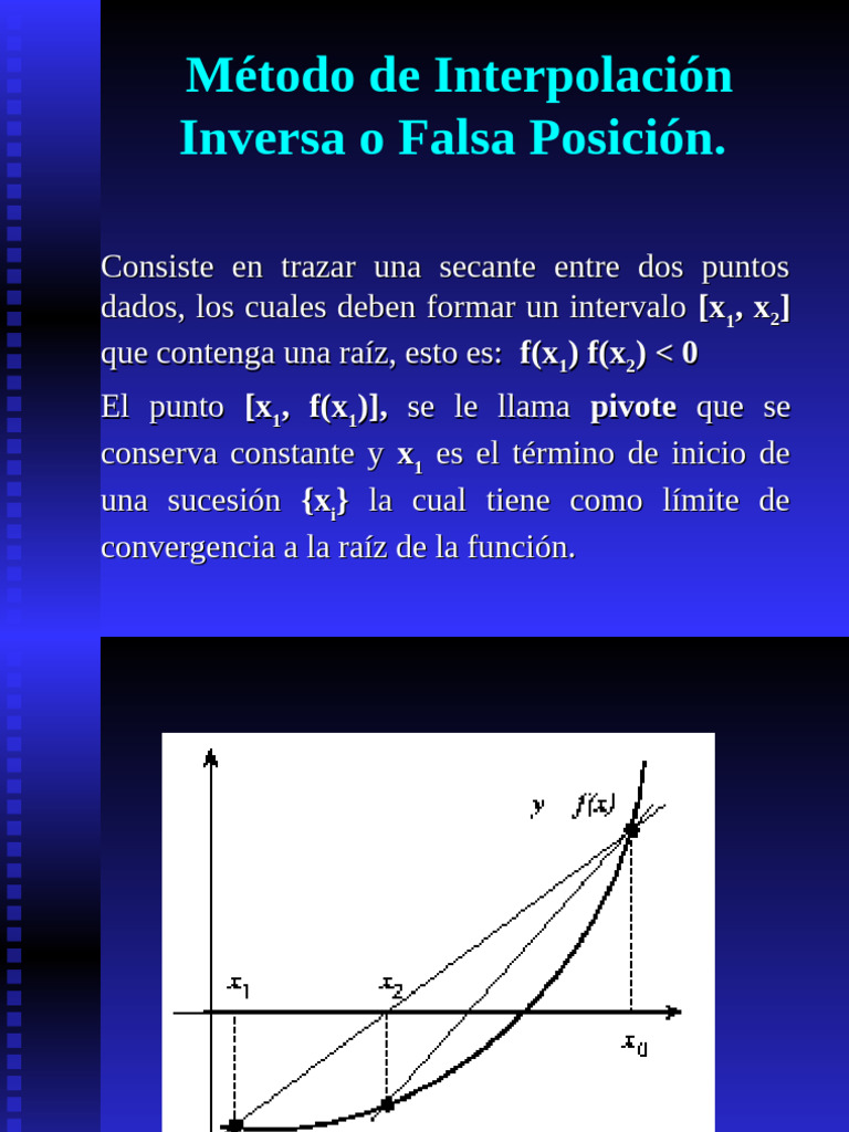 2 - Falsa Posición | PDF | Análisis matemático | Ciencia y matemáticas