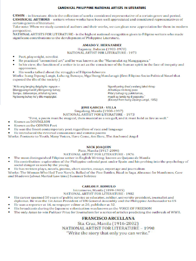 Lit 2 Canonical Authors | PDF