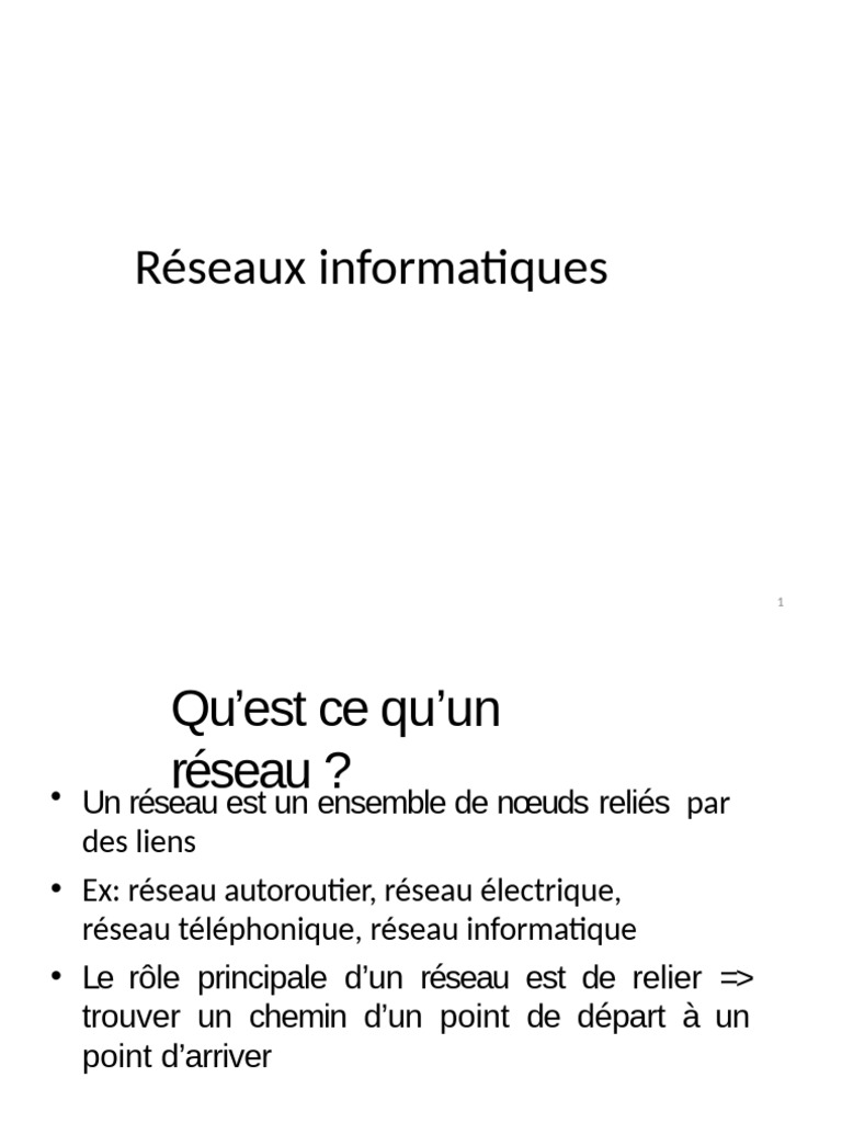Reseaux Informatiques Ed1 SASSA | PDF | Ethernet | Commutateur réseau